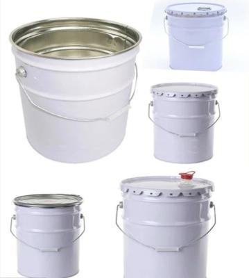 China Balde de solvente industrial de polipropileno branco pesado com resistência à temperatura à venda