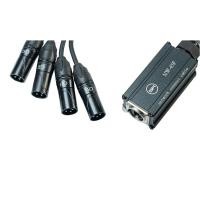 China XLR Network Splitter Cable 4 Channel 3-Pin Multi Snake Receiver To Rj45 Single Ethercon Cable for sale