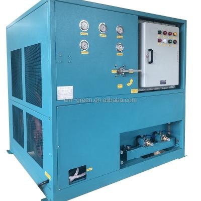 China Öl weniger 25HP ISO-Tank Kühlmittelrückgewinnungsanlage ATEX-Zertifizierung Restgasrückgewinnungsmaschine zu verkaufen