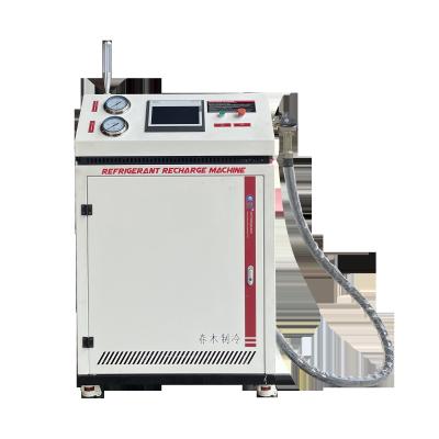 China China Factory Refrigerant Ac Air Conditioning Charging Station Dual Filling System Refrigerant Charging Machine for sale