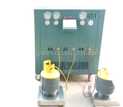 중국 냉각기 충전 기계 R134a 오일 덜 충전 장비 복구 펌프 R404a R410a 스플릿 가스 충전 기계 판매용