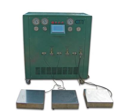 China Three Stations R134a Refrigerant Charging Machine With 6kg/Min Filling Accuracy for sale