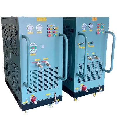 China 7HP refrigerant recovery pump R134a storage tank refrigerant recovery machine chiller hvac recovery recharge machine for sale