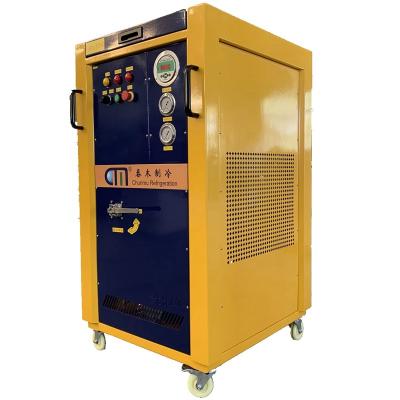 China 4HP Refrigerant Ac Gas Recovery Charging Machine Oil Less R134a Refrigerant Tank Recovery Unit Ac Recharge Machine for sale