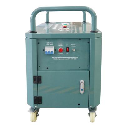 China ac refrigerant freon recovery pump 2HP oil less recovery charging machine chiller a/c R134a recovery machine for sale