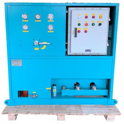 China R410A R134A Air Cooled Refrigerant Recovery Machine 25HP Oil Less ISO Tank Recovery Recharge Station R32 R134a for sale