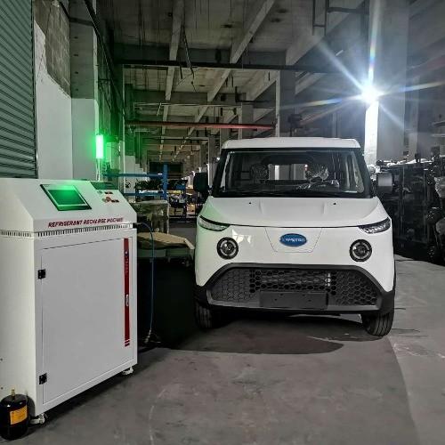 R600 R134a R22 Refrigerant Recovery Charging Machine Filling Equipment Hydrocarbon AC Recovery Charging Station