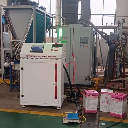 Quality R32 R410A Gas Filling System Refrigerant Charging Machine for sale