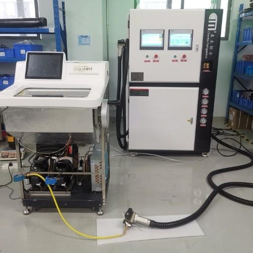 Quality R134a R407C Refrigerant Filling Machine Siemens PLC Automatic Charging Equipment for sale