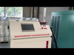 Equipamento de carregamento de gás freon do refrigerante do ar condicionado, máquina de carregamento de recuperação R410a R22 totalmente automática