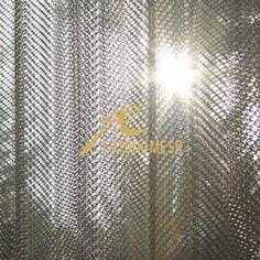 China New designed Metal Material Plated Stunning Silver Metal ball Bead Chain Room Divider for sale