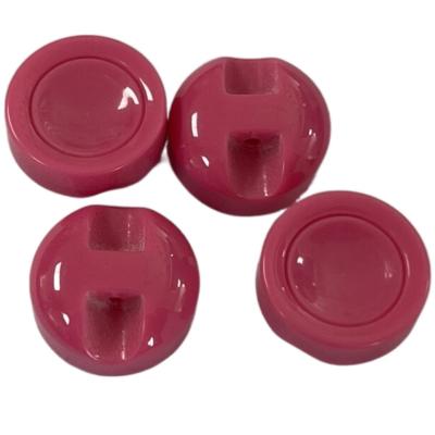Cina Bottoni di stinco rossi della resina di plastica con Front Side One Hole On concavo la parte posteriore in vendita