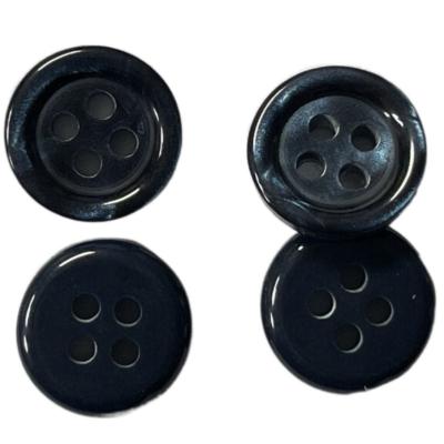 China Plastic het Overhemdsknopen van de Fauxzwabber met de Gatengebruik van Rim In 18L 4 op Overhemd Blounes Te koop