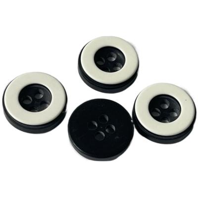 China ODM/OEM 2 Layers Shirt Buttons With White Rim Apply For Men'S Shirt for sale
