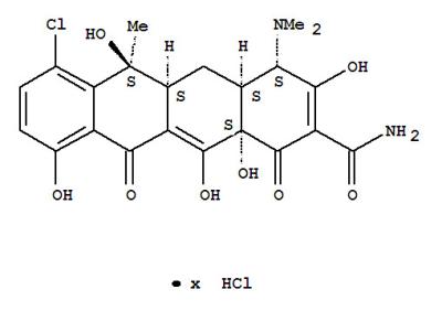 China Chlortetracycline HCl CAS NO.3671-08-7 C22H24Cl2N2O8 Antimicrobials for sale