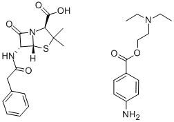 China Procain Penicillin G CAS NO.54-35-3 C29H38N4O6S Antibiotics for sale