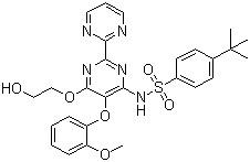 China Bosentan CAS NO.147536-97-8 C27H29N5O6S Cardiovascular for sale