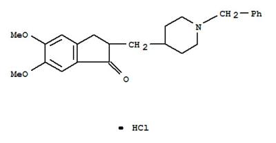 China Donepezil Hcl CAS NO.120011-70-3 C24H30ClNO3 for sale