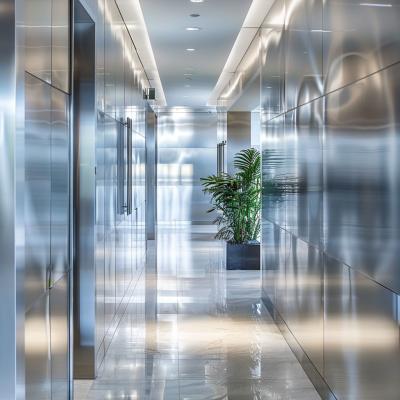 Cina Fogli di acciaio inossidabile lucidato durevole, 4x8 piedi, per progettazione architettonica in vendita