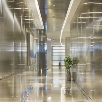 Cina Rivestimento in acciaio inossidabile di grado architettonico, superficie testurizzata, per pareti esterne in vendita