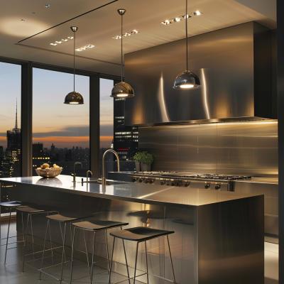 Cina Lastre di acciaio inossidabile tagliate con precisione, grigio opaco, per dettagli architettonici. in vendita