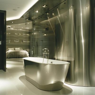 中国 スタイリッシュなステンレス・ステール・コーティング テクスチャーの黒色 独特の建築アクセント 販売のため