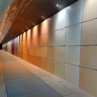 China Easy Clean Impact Resistant Tough Vitreous Enamel Panel For Public Areas for sale