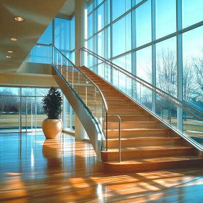 China High-Grade Stainless Steel Handrails with 6mm Side Steel Thickness for Glass Applications for sale