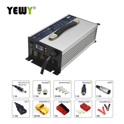 Cina Alto potere acido al piombo LiFePo4 di 12v 50a del caricatore d'argento della batteria al litio in vendita