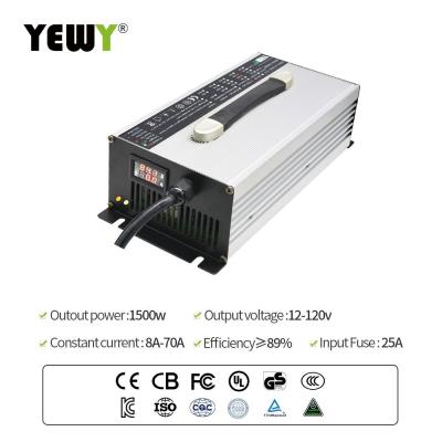 Cina caricabatterie di alto potere di 20A 1.5Kw 60v Li Ion Battery Universal Charger in vendita
