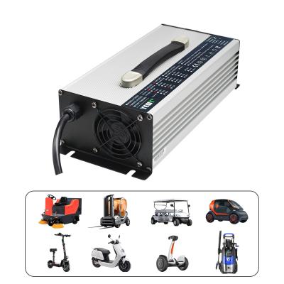 Cina Esposizione di LED di alto potere di Smart Li Ion Battery Charger 60V 30A del carretto di golf in vendita