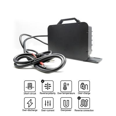Cina Carro portatile da club 48 Volt 10A Carro da golf elettrico caricabatterie in vendita