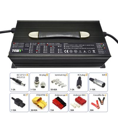 Cina 96V 108V 16A 10A Bluetooth caricabatterie a piombo acido con spegnimento automatico in vendita