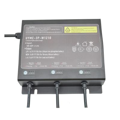 Cina Caricabatterie agli ioni di litio da 441W regolabile 12V 10A 3 banche 3 canali caricabatterie impermeabile in vendita