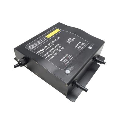 China Waterproof 2 Channel 2 Bank 20 Amp On-board Automatic 12V 10A Lithium Ion Battery Charger for sale