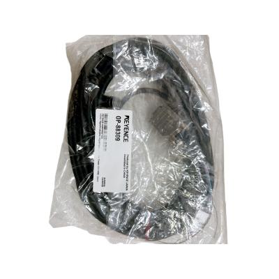 China KEYENCE OP-88309 Genuine Barcode QR Code Reader Control Cable Right Angle Connector D-Sub for sale
