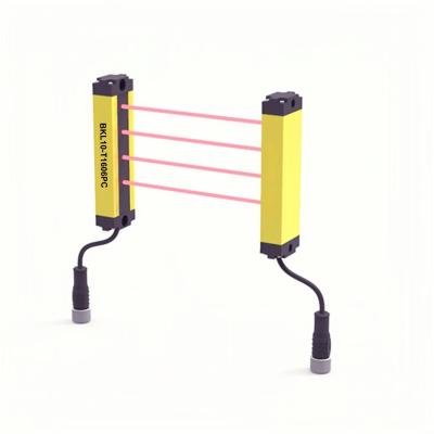 China BKL10-T1606PC Ultra-thin Through-beam Safety Light Curtain Sensor 0.1-6m Detection PNP Normally Closed 10mm Pitch for sale