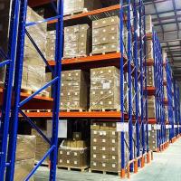 Quality Heavy-Duty 5-Level Steel Beam Racking System, Multi-Coated Anti-Corrosion Metal for sale