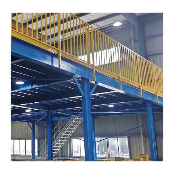 Quality Integrated System of Industrial Mezzanine Floors and Steel Platforms with Vertical Warehouse Stacking Racks for sale