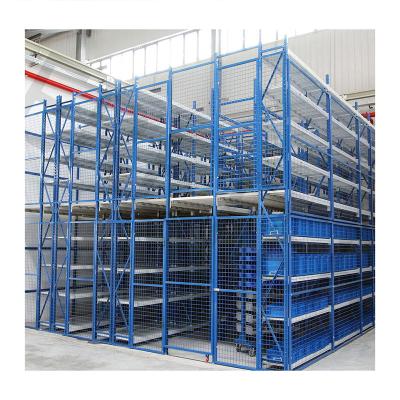 China Heavy-Duty Corrosion-Resistant 2-Level Mezzanine Floor System, Customizable & Adjustable Warehouse Racking with 300 kg/m² Load Capacity for sale