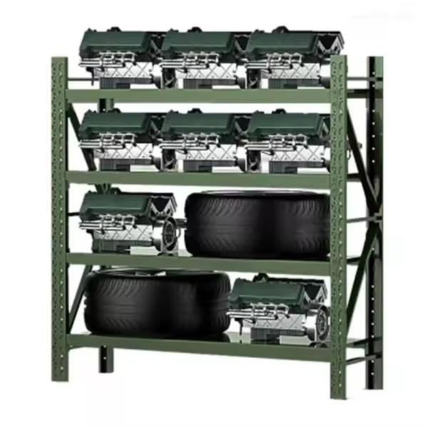 Quality Custom Heavy-Duty 5-Level Steel Industrial Racking System with Powder Coated Finish for Warehouses, Garages and Industrial Applications for sale