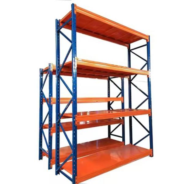Quality Heavy-Duty 4-Level Metal Storage Racking for Industrial Warehouses, Equipped with 5-Level Medium-Duty Storage Racking for sale