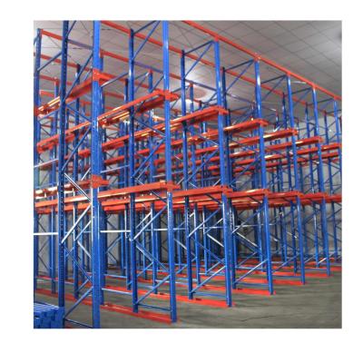 China CE Certified Heavy-Duty Drive-In Racking System, Exquisite 5-Level Through-Type Warehouse Racking for sale