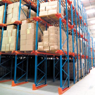China High-Density Industrial Cold Storage Drive-In Racking System, 5-Level Customizable Warehouse Racking with LIFO Organization for sale