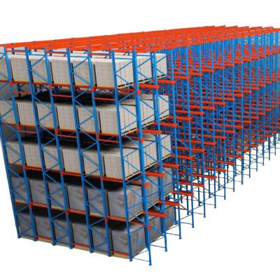 China Industrial 5-Level Drive-In Pallet Racking, High Load-Bearing Through-Type Storage Racking with Powder Coating for Warehouse for sale