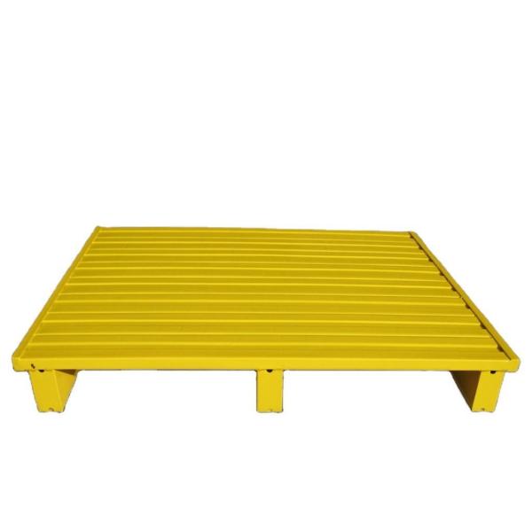 Quality Lightweight and sturdy chassis steel pallet for warehouse goods storage. Standard steel pallet, excellent goods storage equipment. for sale
