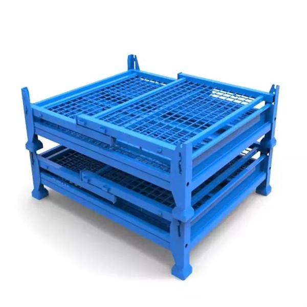 Quality Durable galvanized steel pallet box for automotive and industrial manufacturing, customizable OEM goods and storage equipment. for sale