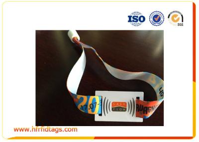 China Waterproof 40 x 25mm Rfid Wristband / Bracelets Customized Logo Printing for sale