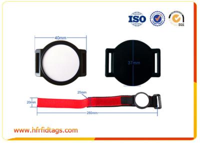 China 13.56 Mhz Smart Card Rfid Bracelets Nylon Adjustable Round Design for sale