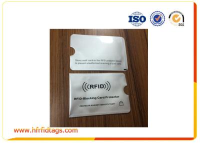 China 0.3mm Thickness Waterproof Rfid Blocking Card Sleeve For Credit Cards for sale
